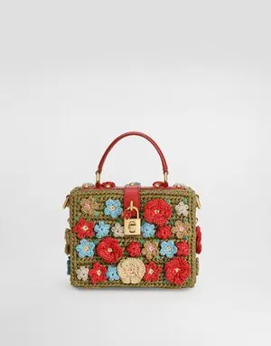 Dolce & Gabbana Dolce Box Raffia Crochet Handbag - Multicolor