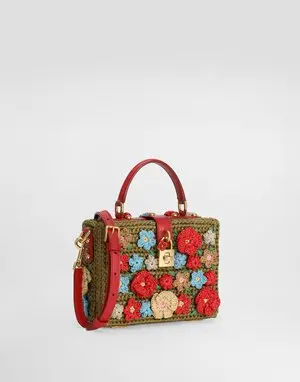 Dolce & Gabbana Dolce Box Raffia Crochet Handbag - Multicolor