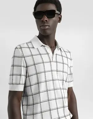 Dolce & Gabbana Silk Polo Shirt With Intarsia And Embroidery