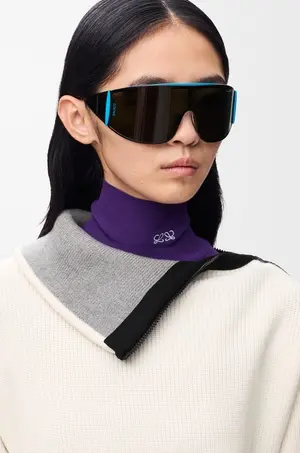Loewe Speed Shield Sunglasses Black/blue