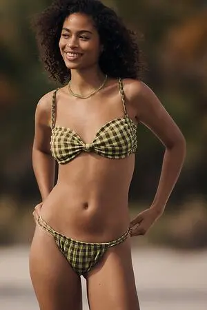WILD LOVERS LONDON Cabana Bikini Bottoms - Yellow Pattern