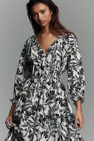 Rails Matia Midi Dress - Black Pattern