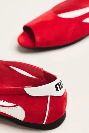 BIBI LOU Peep-toe Ballet Flats