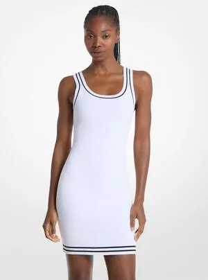 Michael Kors Textured Knit Mini Dress - White