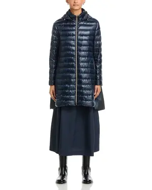 Herno Mixed Media Down Puffer Coat