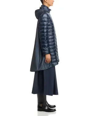 Herno Mixed Media Down Puffer Coat