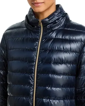 Herno Mixed Media Down Puffer Coat