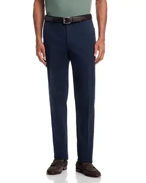 SLOWEAR Incotex Royal Batavia Regular Fit Stretch Cotton Pants - Navy