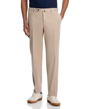 SLOWEAR Incotex Royal Batavia Regular Fit Stretch Cotton Pants - Tan
