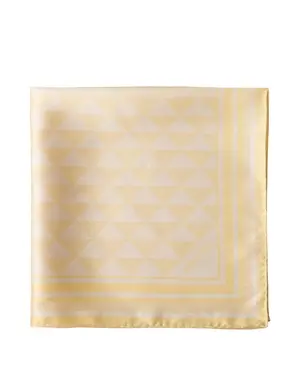 Prada Jacquard Silk Scarf 55x55 - Yellow