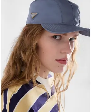 Prada Re-nylon Baseball Cap - Blue