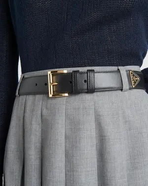 Prada Leather Belt - Black