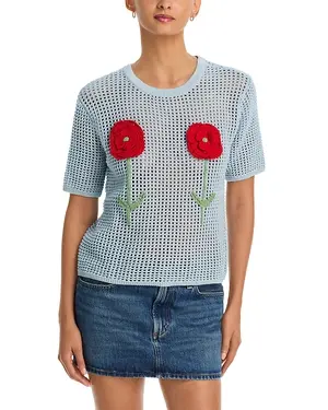 Aqua Crochet Blouses
