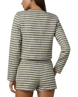Joe's Jeans Talia Cropped Jacket With Stripes