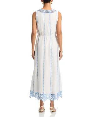 Rails Lorina Embroidered Dress - White