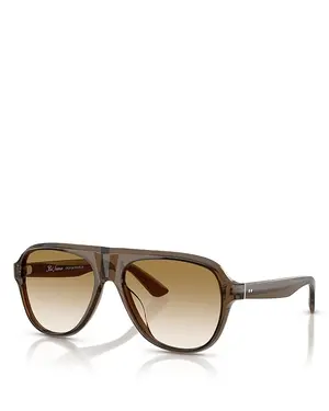 Oliver Spencer Aviator Optical Glasses, 54mm - Honey