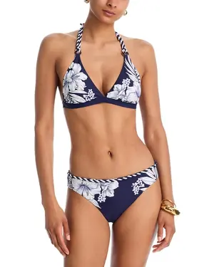 La Blanca Floral Halter Bikini Top