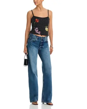 Aqua Allover Sequin Top