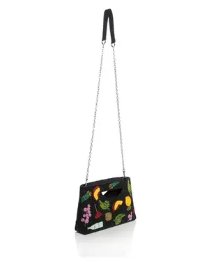Aqua X Lsa Beaded Clutch