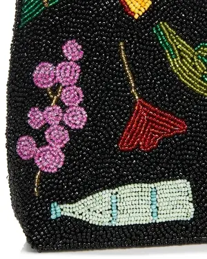 Aqua X Lsa Beaded Clutch