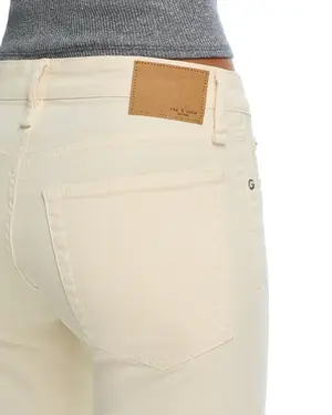 Rag & Bone Harlow Low Rise Straight Ankle Jeans - Ecru