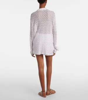 Missoni Open-knit Lamé Shorts