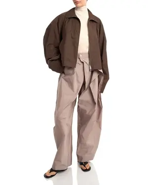 Issey Miyake Pleats Please Akimbo Mock Neck Jacket