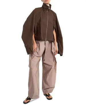 Issey Miyake Pleats Please Akimbo Mock Neck Jacket