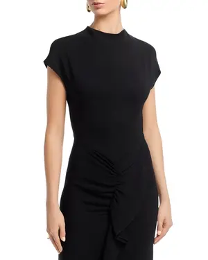 Tove Ennis Drape Dress - Black