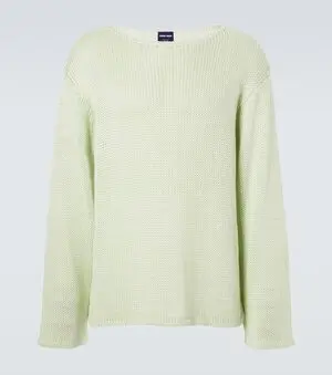 Giorgio Armani Linen And Cashmere-blend Sweater