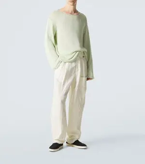 Giorgio Armani Linen And Cashmere-blend Sweater