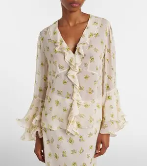 Dorothee Schumacher Airy Daydream Floral Georgette Blouse - Multicoloured