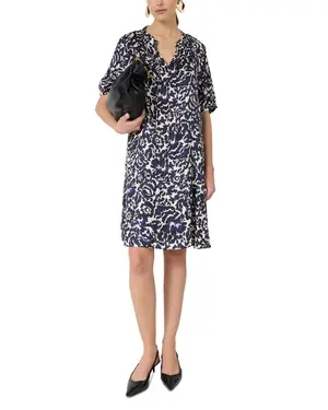 Gerard Darel Raliah Split Neck Dress