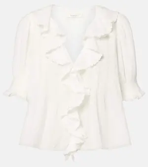 White Frill Blouses