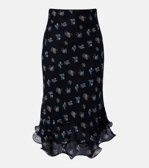Dorothee Schumacher Airy Daydream Midi Skirt - Blue