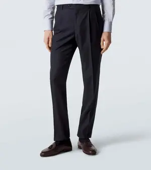 Rubinacci Virgin Wool Straight Pants