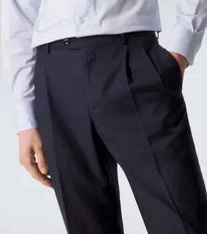 Rubinacci Virgin Wool Straight Pants