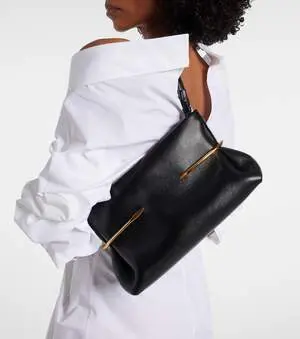 Givenchy Pinch Mini Leather Clutch - Black