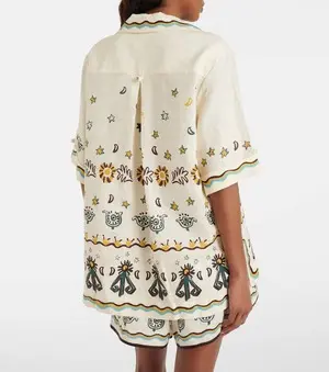 ALEMAIS Antoinette Printed Linen Shirt