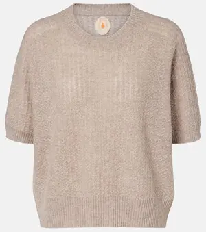 Jardin Des Orangers Jardin Des Orangers Cashmere Crewneck Sweater Beige