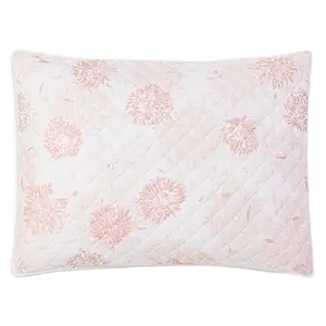 MATOUK Chrysanthemum Quilted Sham, Standard - Blush
