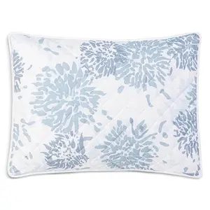 MATOUK Chrysanthemum Quilted Boudoir Sham - Blue