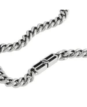 Balenciaga Bb Icon Thin Gourmette Necklace