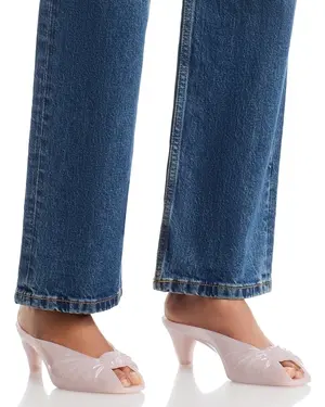 Chloé Jelly Mules With Knot Detail - Blush