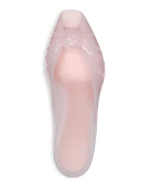 Chloé Jelly Mules With Knot Detail - Blush