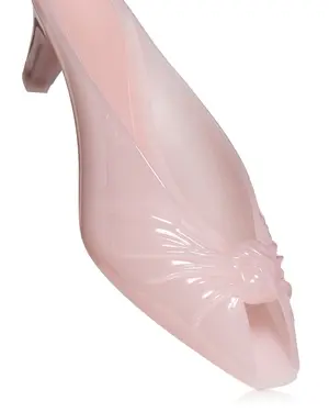 Chloé Jelly Mules With Knot Detail - Blush