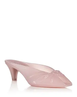 Chloé Jelly Mules With Knot Detail - Blush