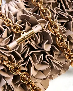 Chloé Leather Shoulder Bag - Woodsmoke