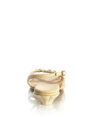 Chloé Estelle" Knot Strappy Heeled Sandals - Soft Ivory