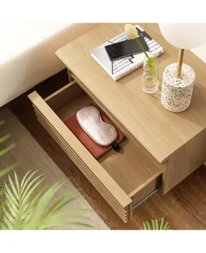 MODWAY Render Wall-mount Nightstand - Oak